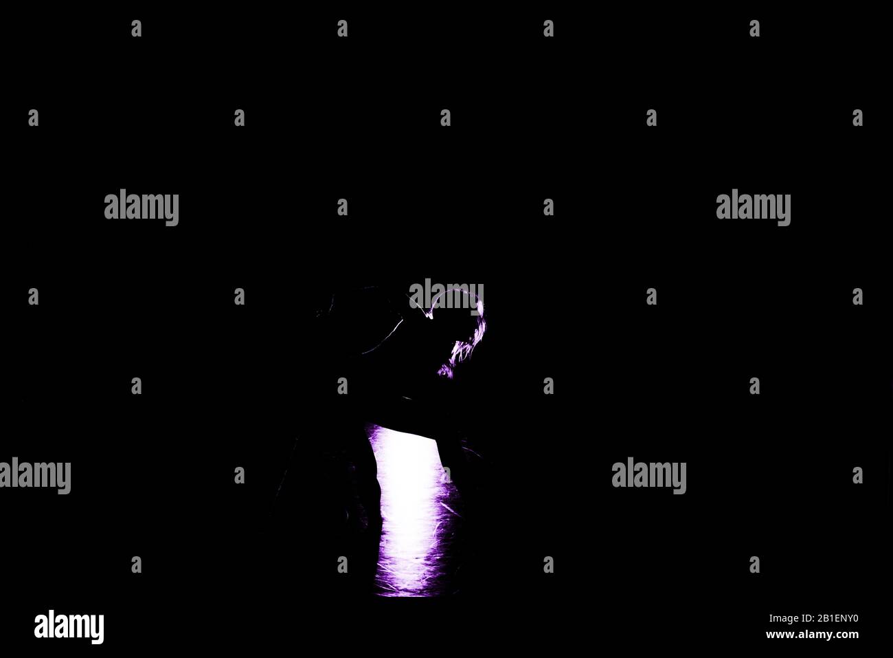 Graceful slender dancer performing a dance routine in the studio Stock ...