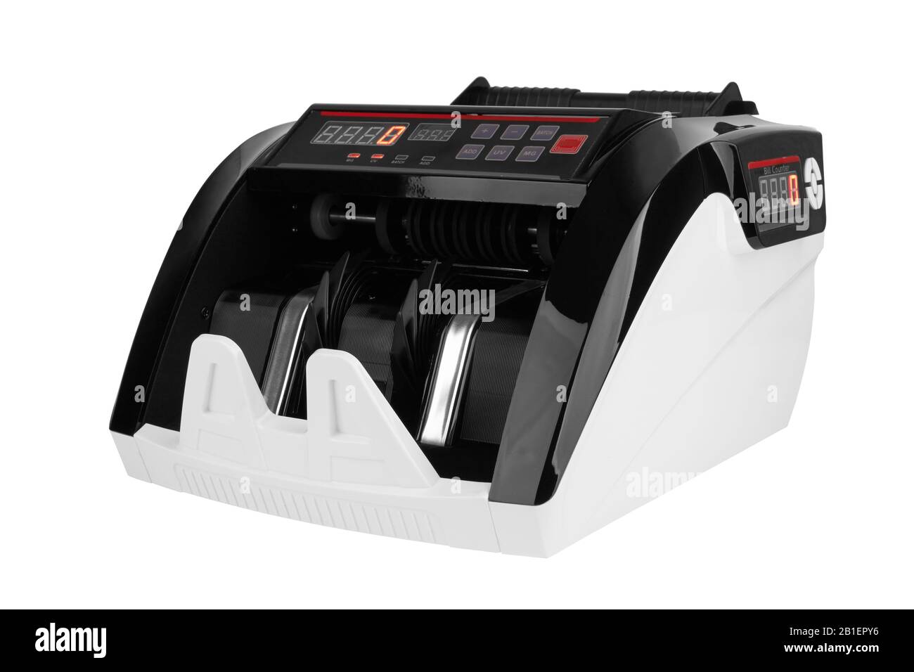 Electronic money counter isolated on a white background Stock Photo - Alamy