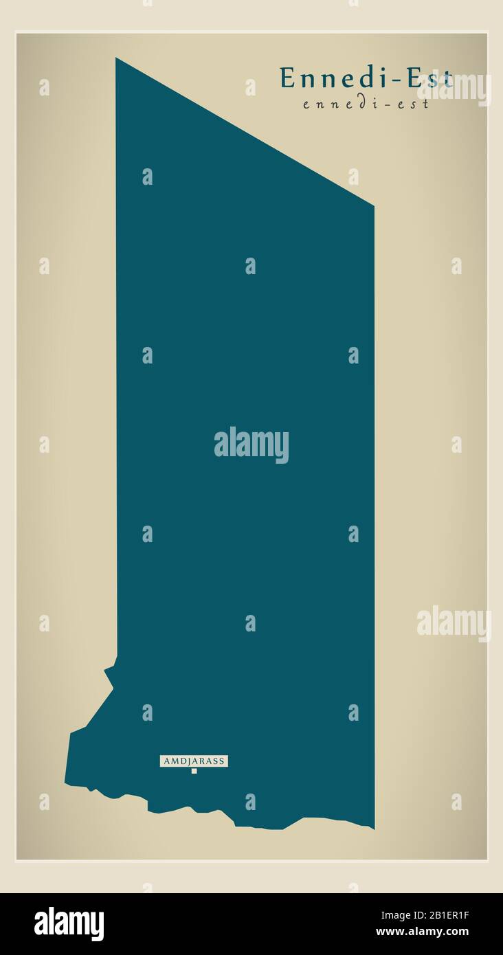 Ennedi est vector map hi-res stock photography and images - Alamy