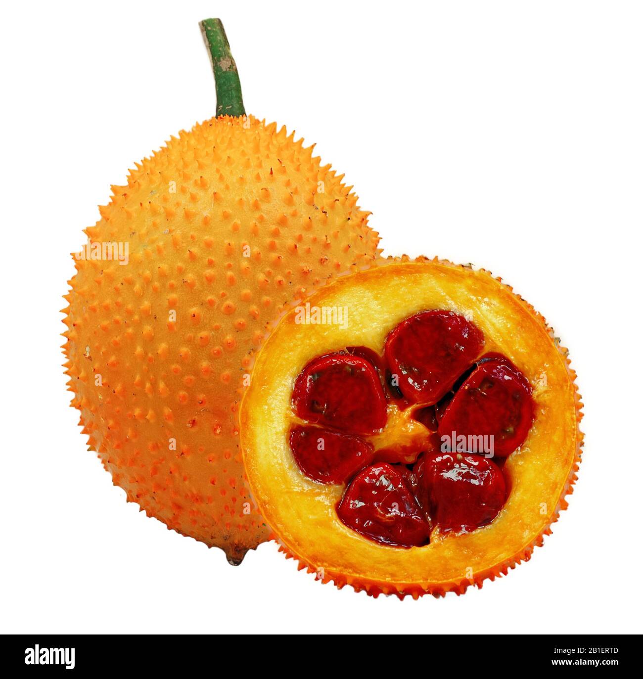 gac fruit isolated over white background Stock Photo - Alamy
