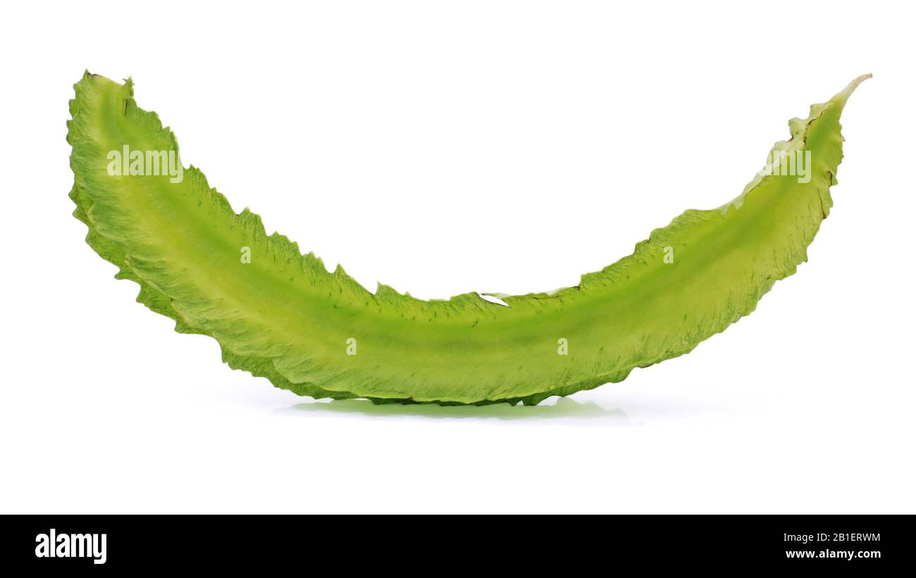 Fresh Winged bean isolated on white background Stock Photo - Alamy