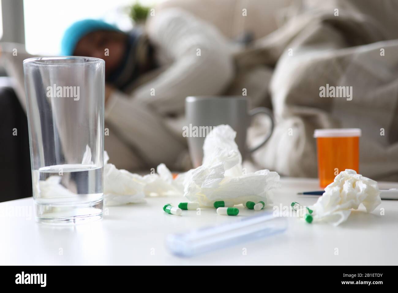 Mess on tables Stock Photo - Alamy