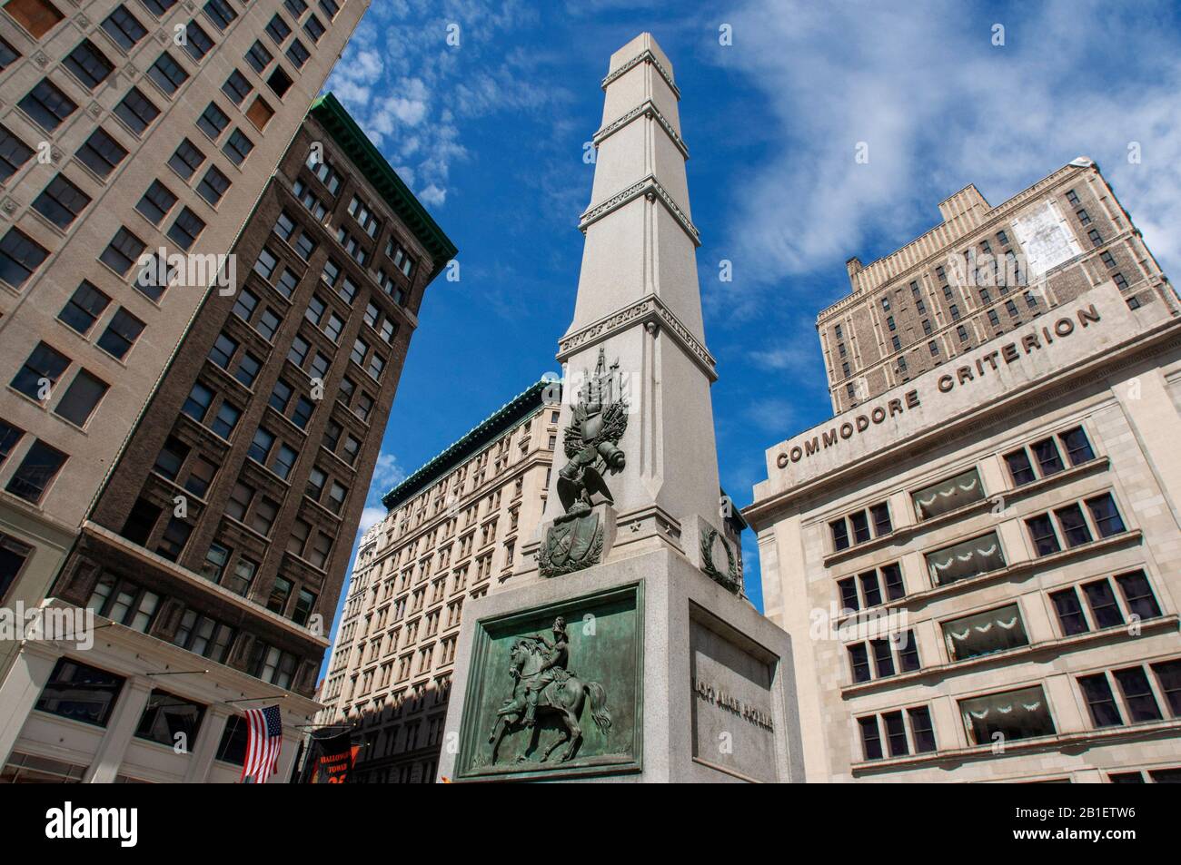 General Worth monument, Fifth Avenue and 25th Street, NYC USA. Chelsea ...