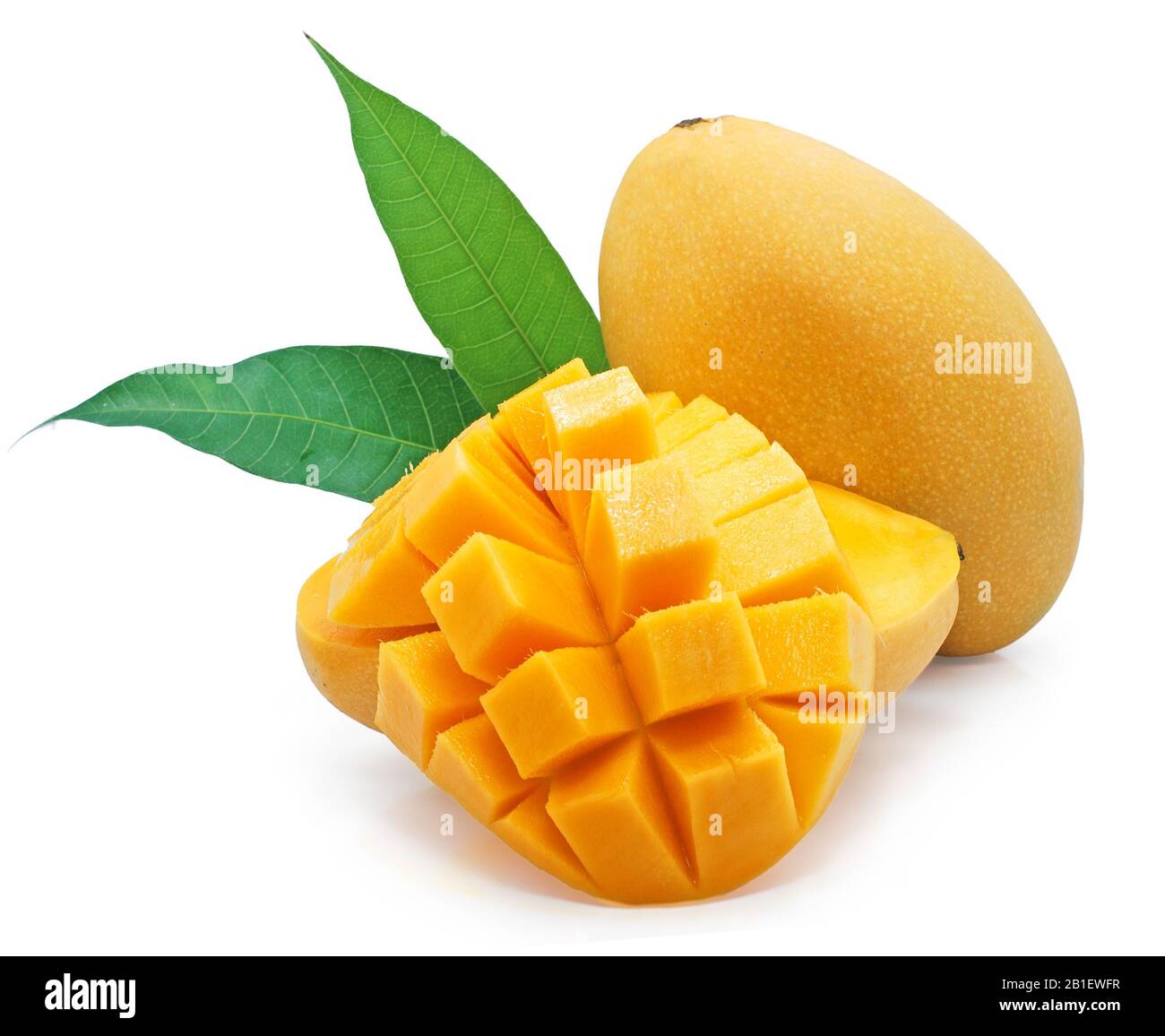 sweet mango fruit isolated on white background Stock Photo - Alamy
