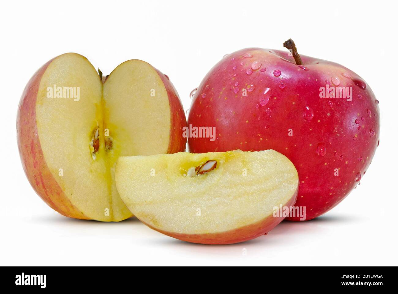 Fresh apple fruit isolated on white background Stock Photo - Alamy