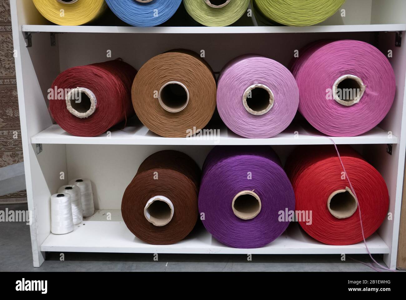 Stack of cotton reels hi-res stock photography and images - Alamy