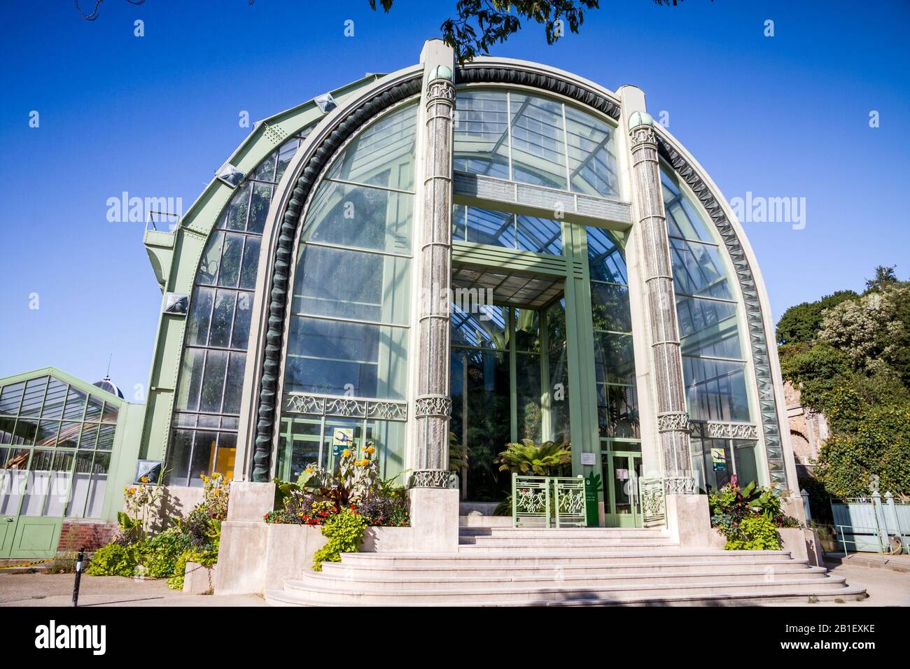 Great Greenhouse in Jardin Des Plantes botanical garden, Paris, France ...