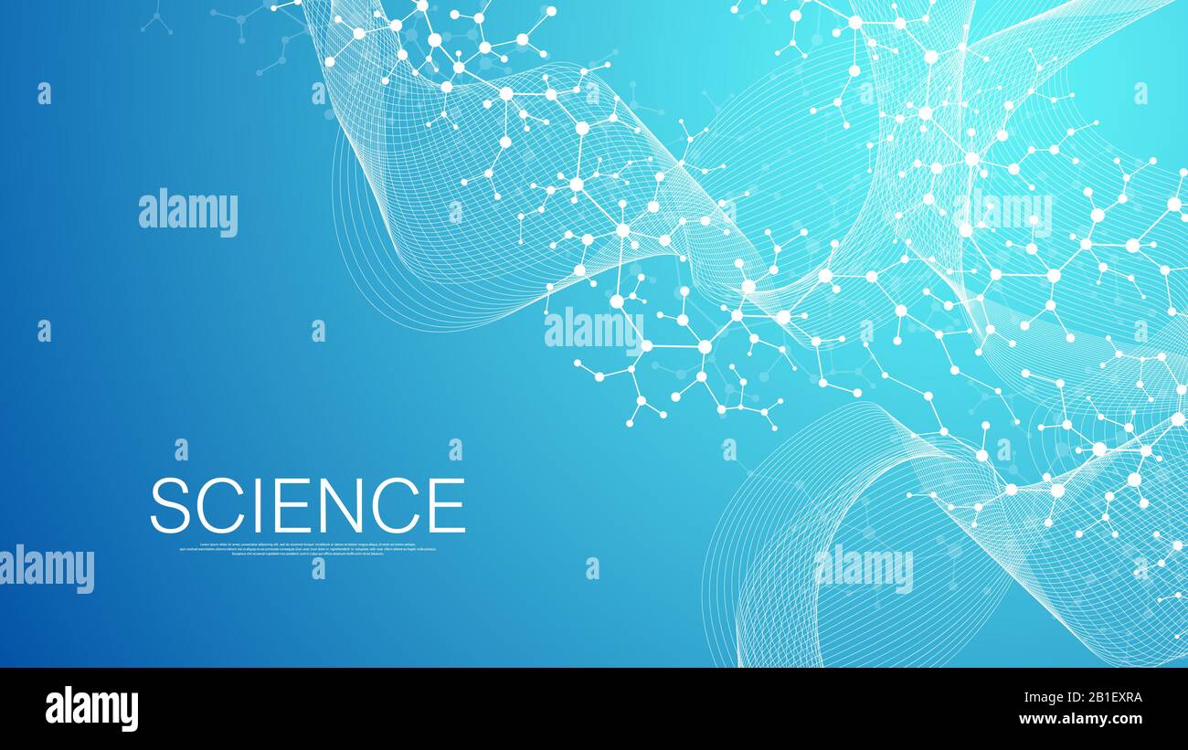 Scientific molecule background for medicine, science, technology ...