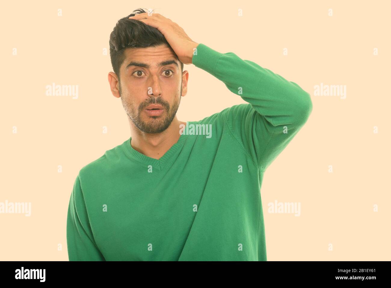 Hand with head hi-res stock photography and images - Alamy