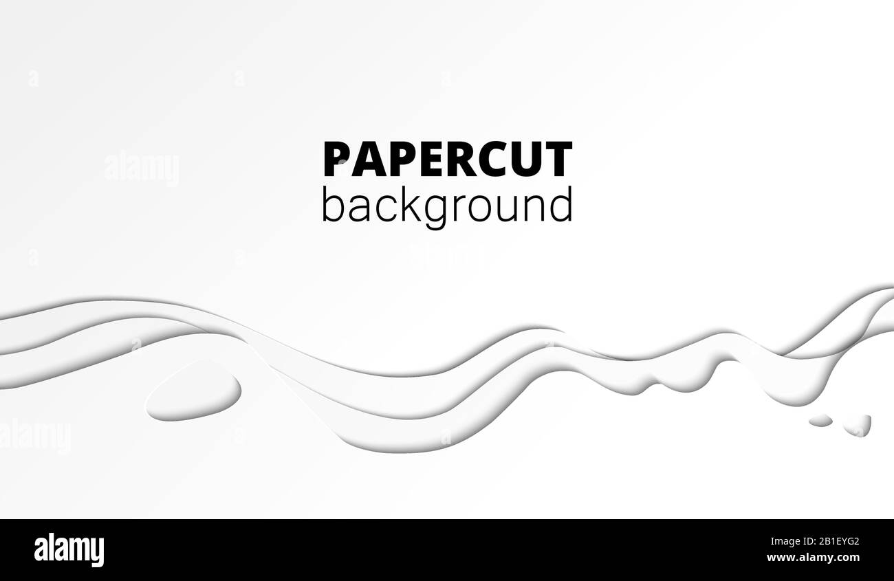Abstract stylish paper cut background design Stock Vector Image & Art ...