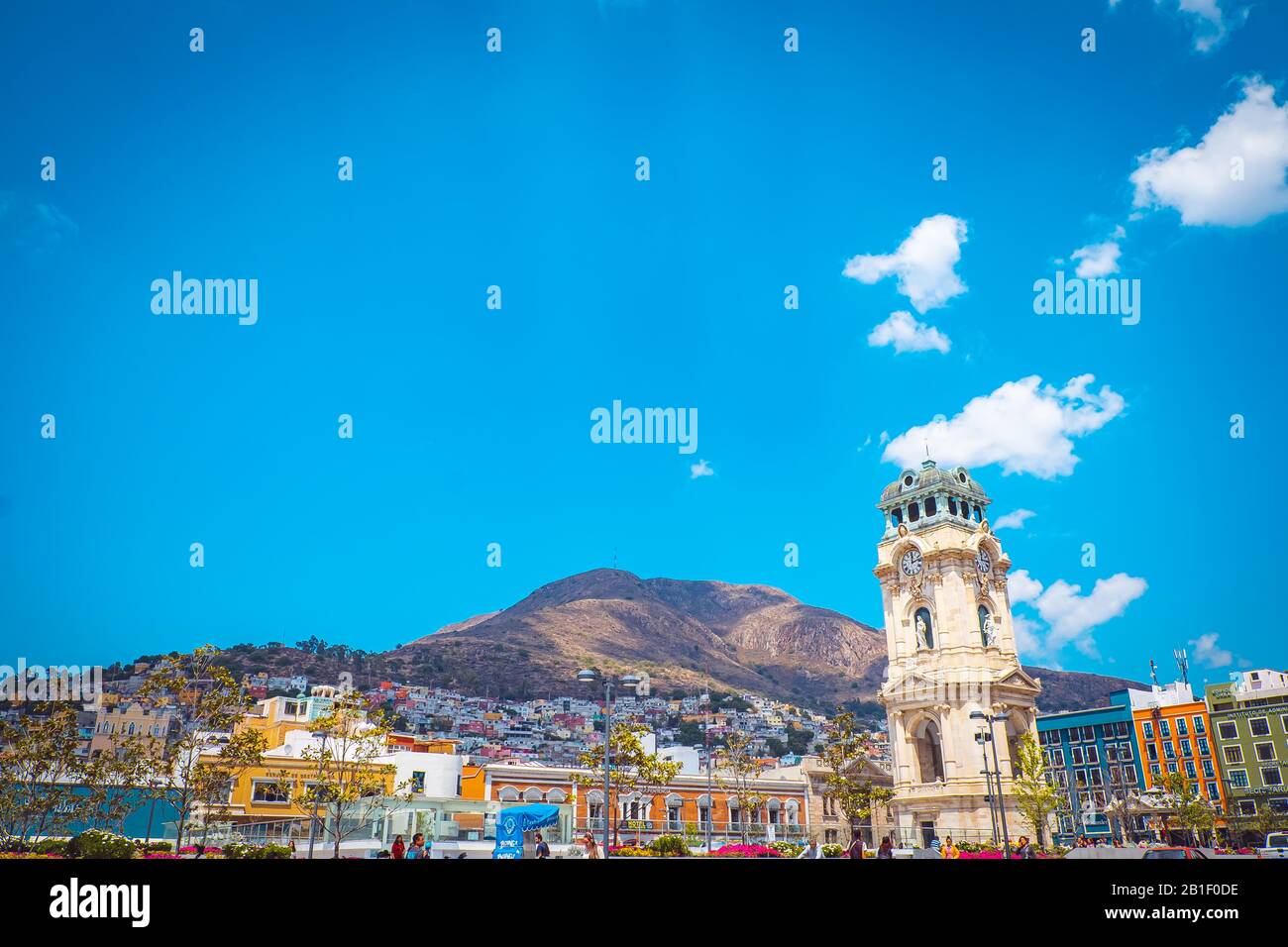 Colorful Town in Pachuca de Soto, Mexico Stock Photo - Alamy