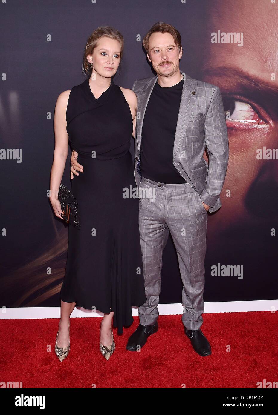 HOLLYWOOD, CA - FEBRUARY 24: Michael Dorman (R) and Tessa Richardson ...