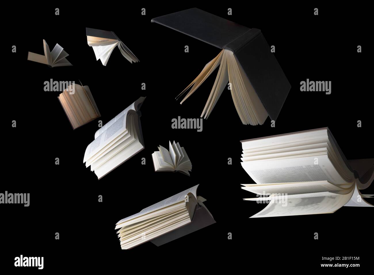 Flying books hi-res stock photography and images - Alamy
