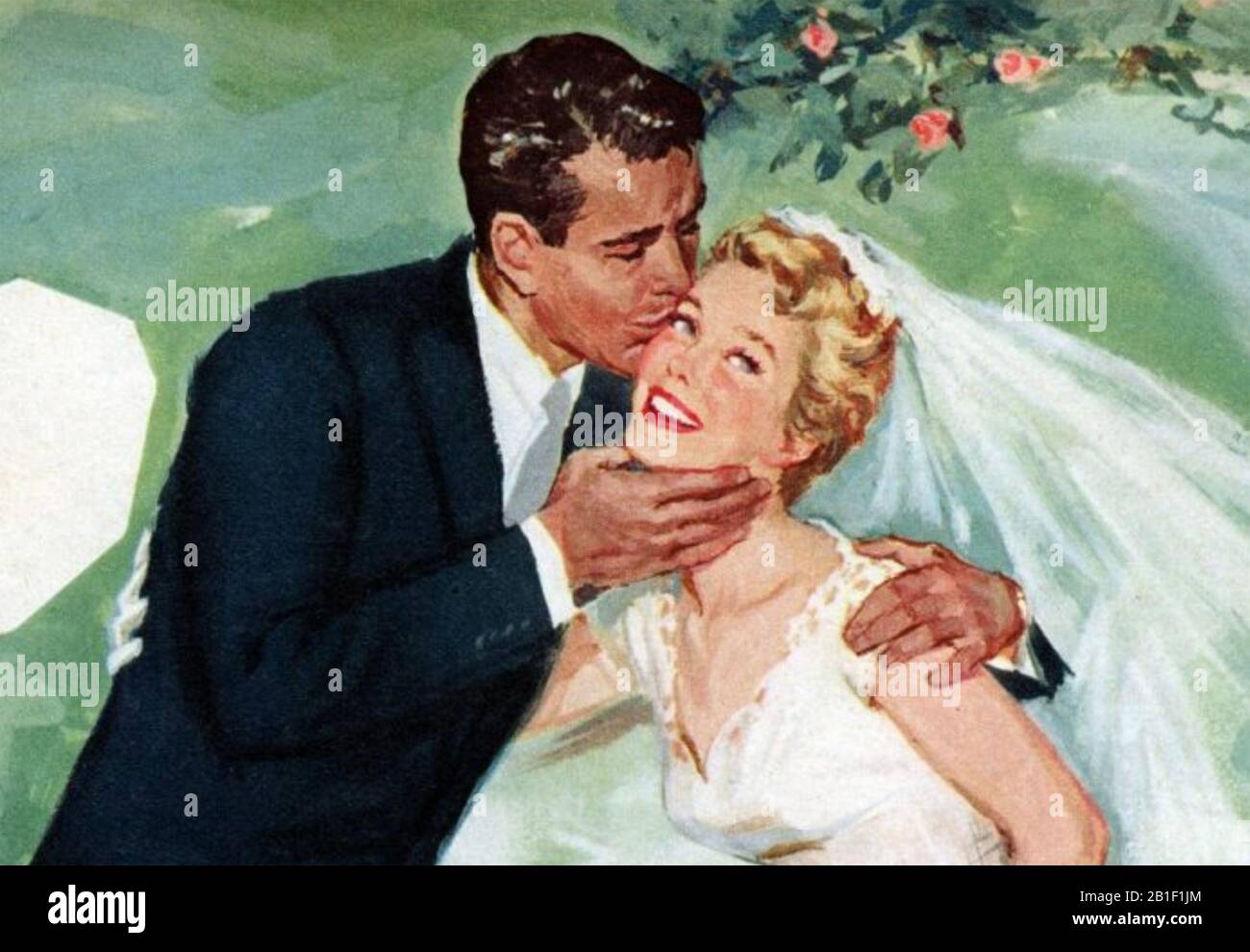 1950s wedding hi-res stock photography and images - Alamy