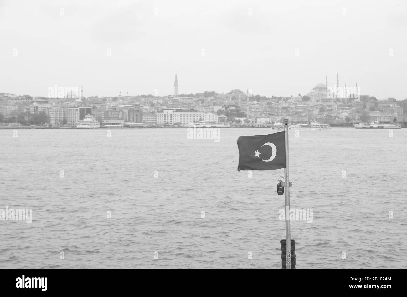 Turkish Flag in Istanbul Stock Photo - Alamy