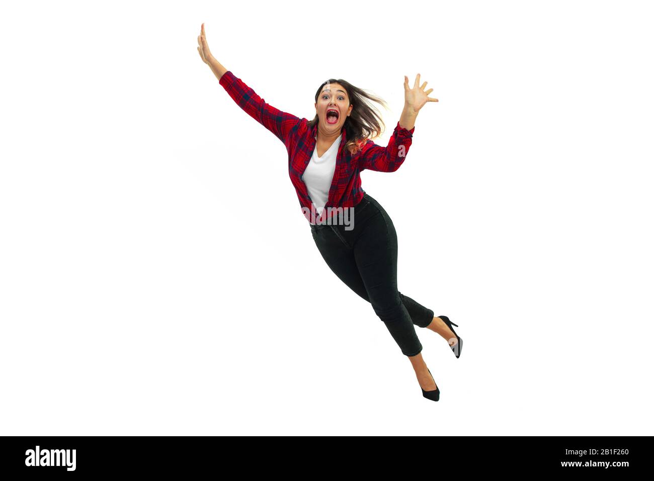 Model falling down Cut Out Stock Images & Pictures - Alamy