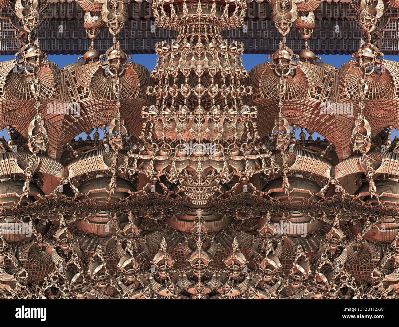 Computer rendered virtual scenery for art and entertainment Stock Photo ...