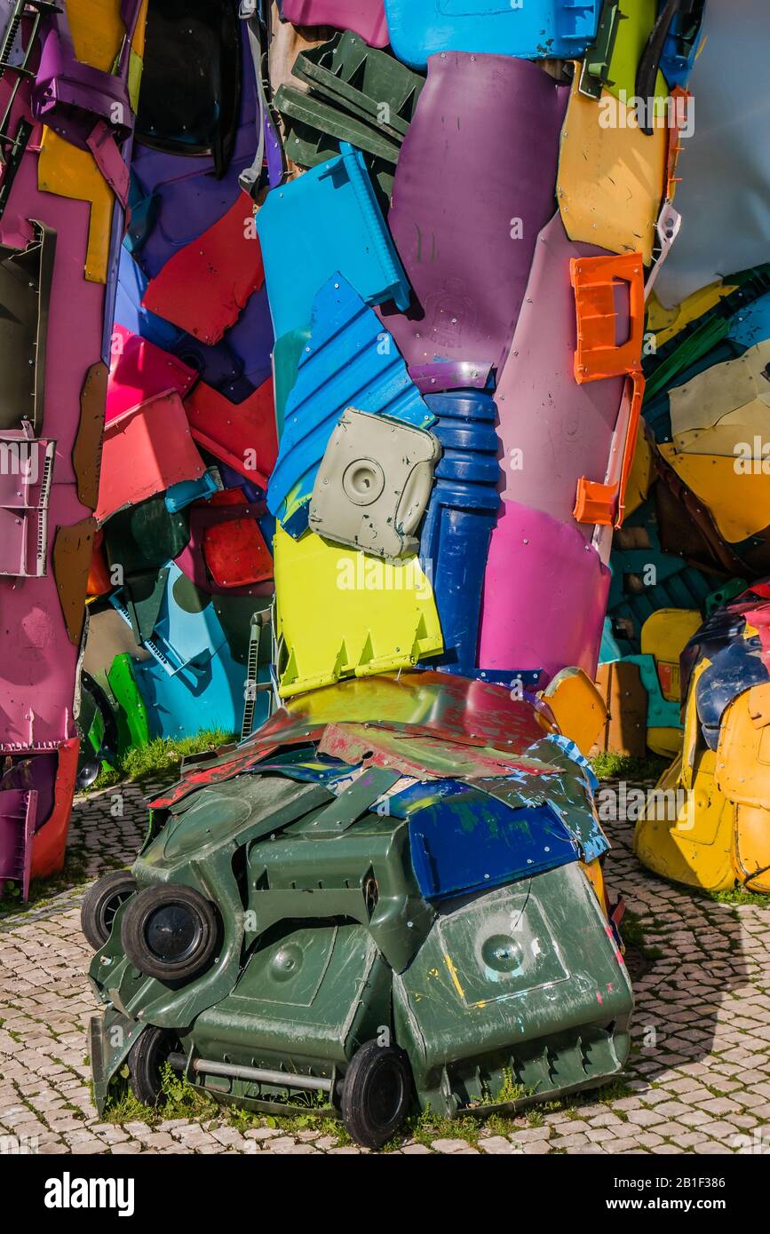 Plastic Iberian Lynx is public artwork made with garbage and it aims to ...