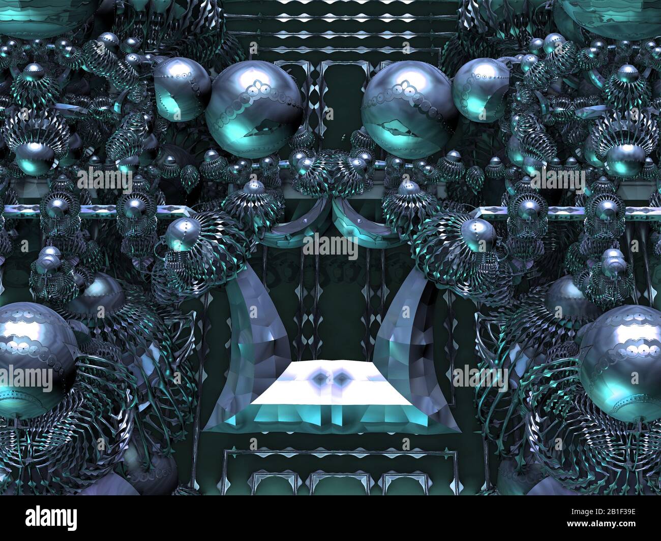 Computer rendered virtual scenery for art and entertainment Stock Photo ...