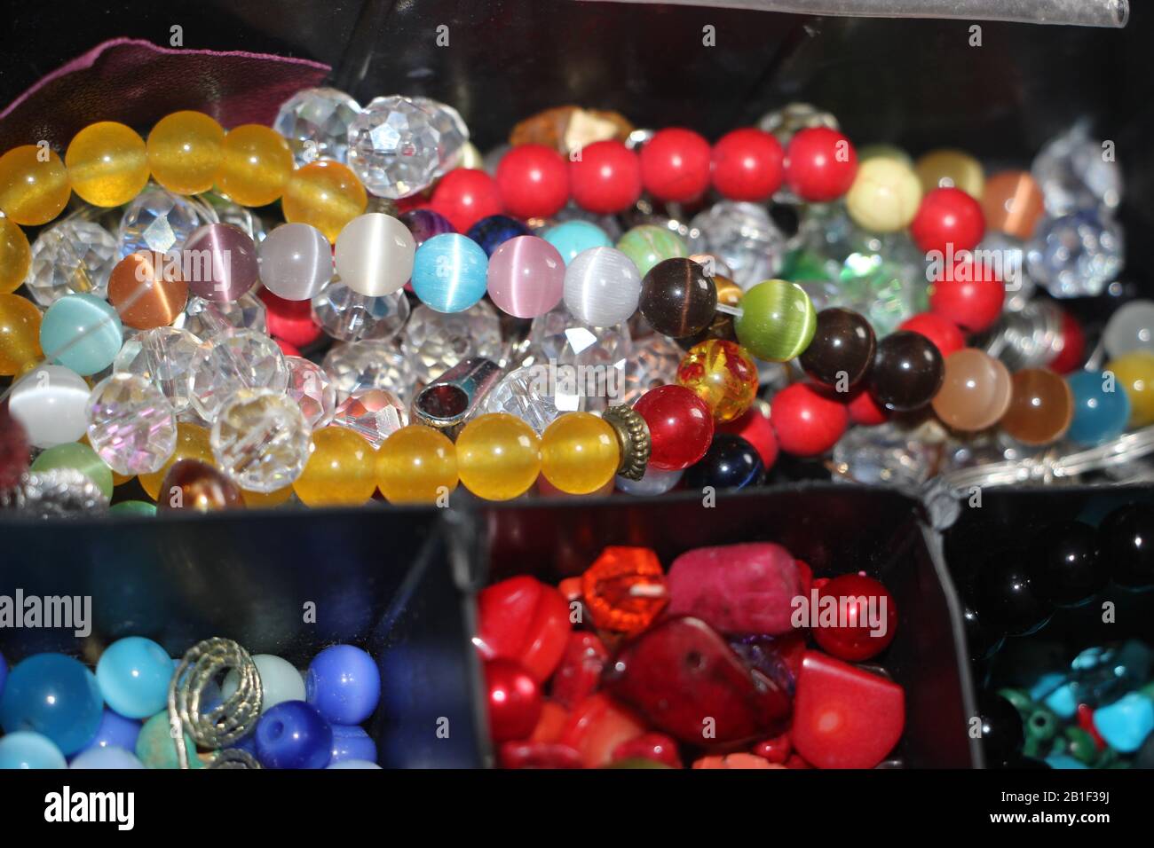 Texture of colorful gem stones of different colors Stock Photo - Alamy