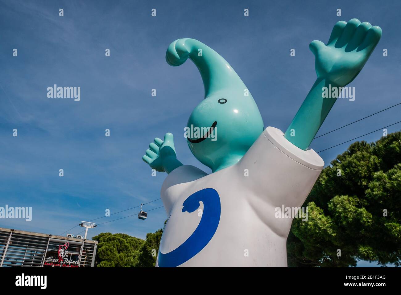 Gil the official mascot of expo 98, by sculptor Artur Moreira, in ...