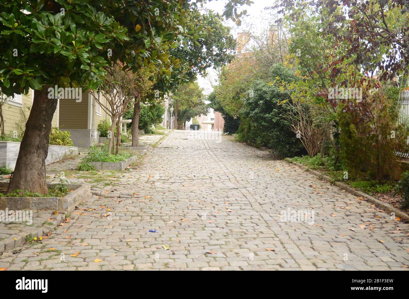 Old Cobblestone Road Stock Photo - Alamy