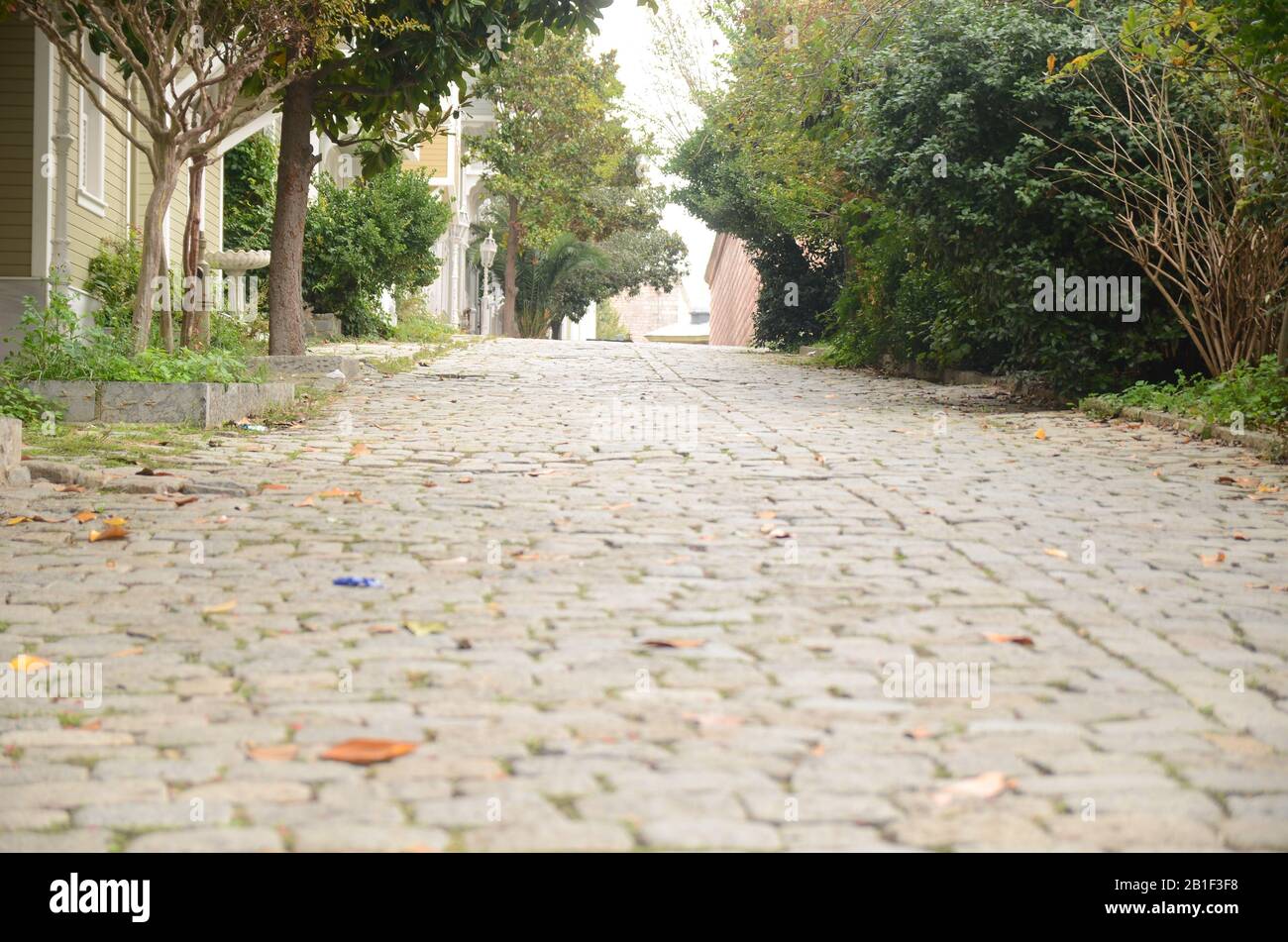 Old Cobblestone Road Stock Photo - Alamy