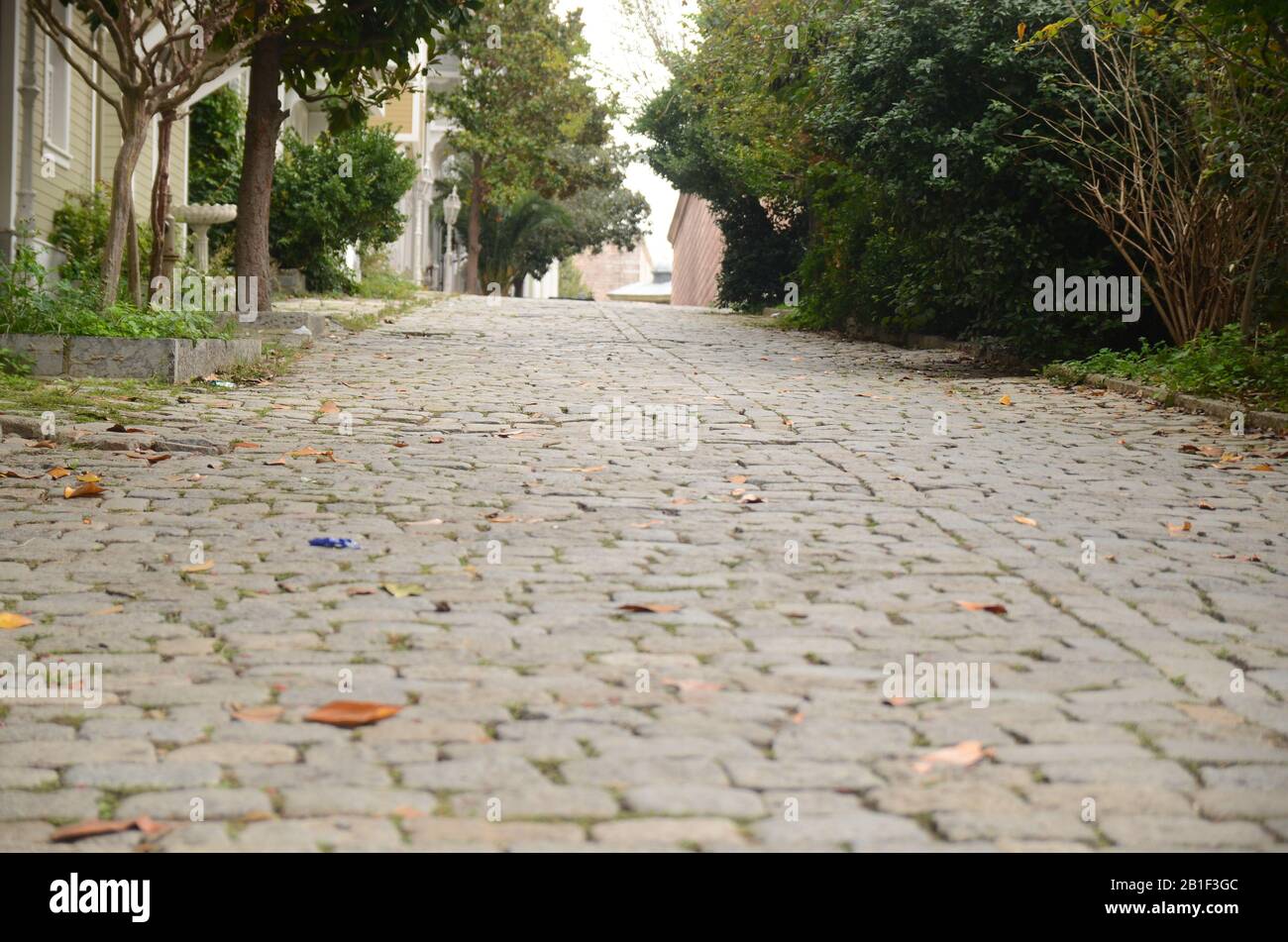 Old Cobblestone Road Stock Photo - Alamy