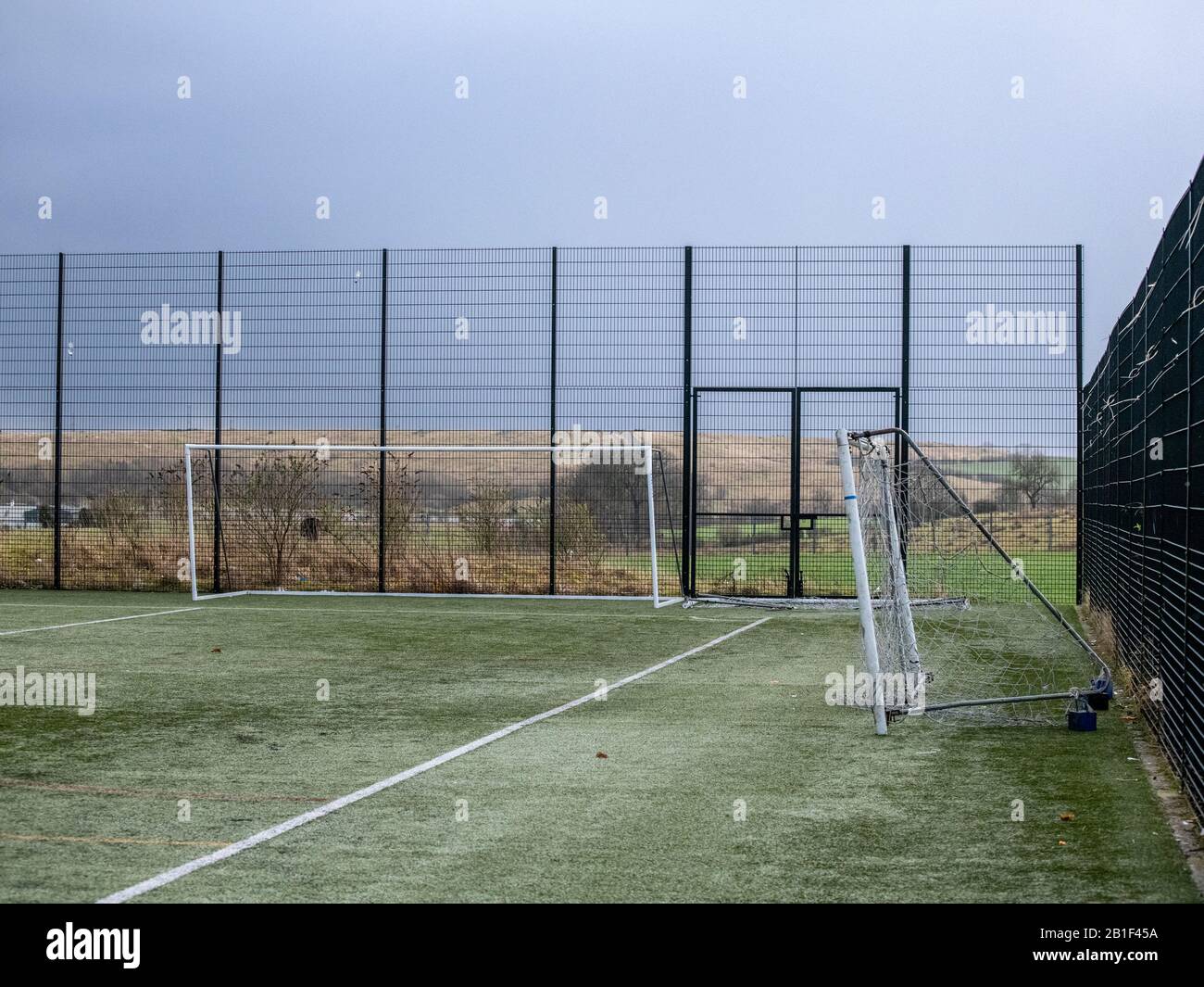 Football pitch goal astro hi-res stock photography and images - Alamy
