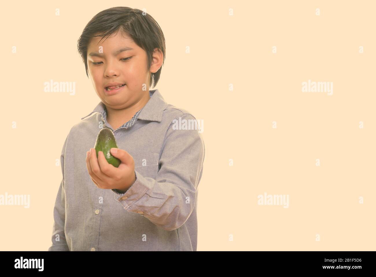 Disgusted child boy hi-res stock photography and images - Alamy