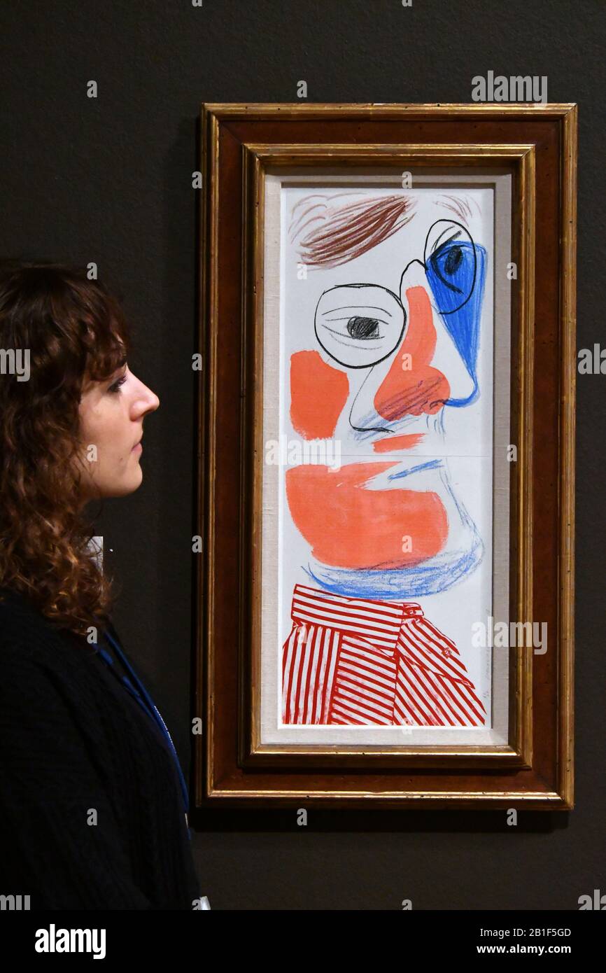 London, UK. 25th Feb, 2020. David Hockney, Self-portrait, July, 1986 at ...