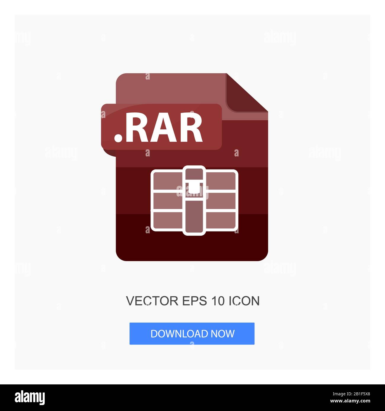 Document Formats .RAR File Paper Brown Tone Color Flat Icon Vector ...