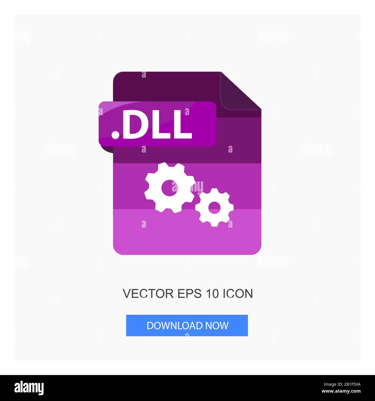 Document Formats .DLL File Paper Purple Tone Color Flat Icon Vector ...