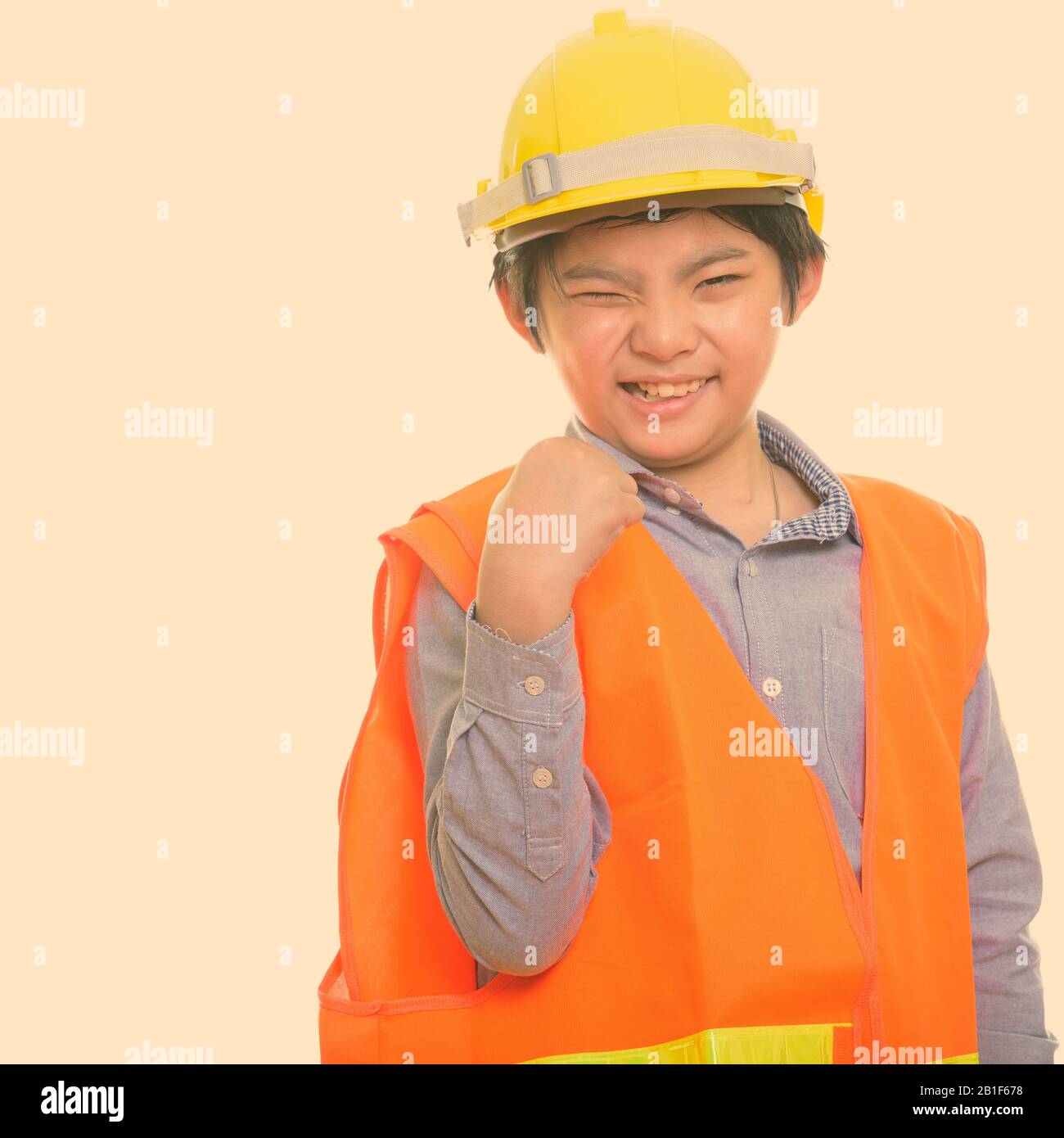 Child construction helmet hi-res stock photography and images - Alamy