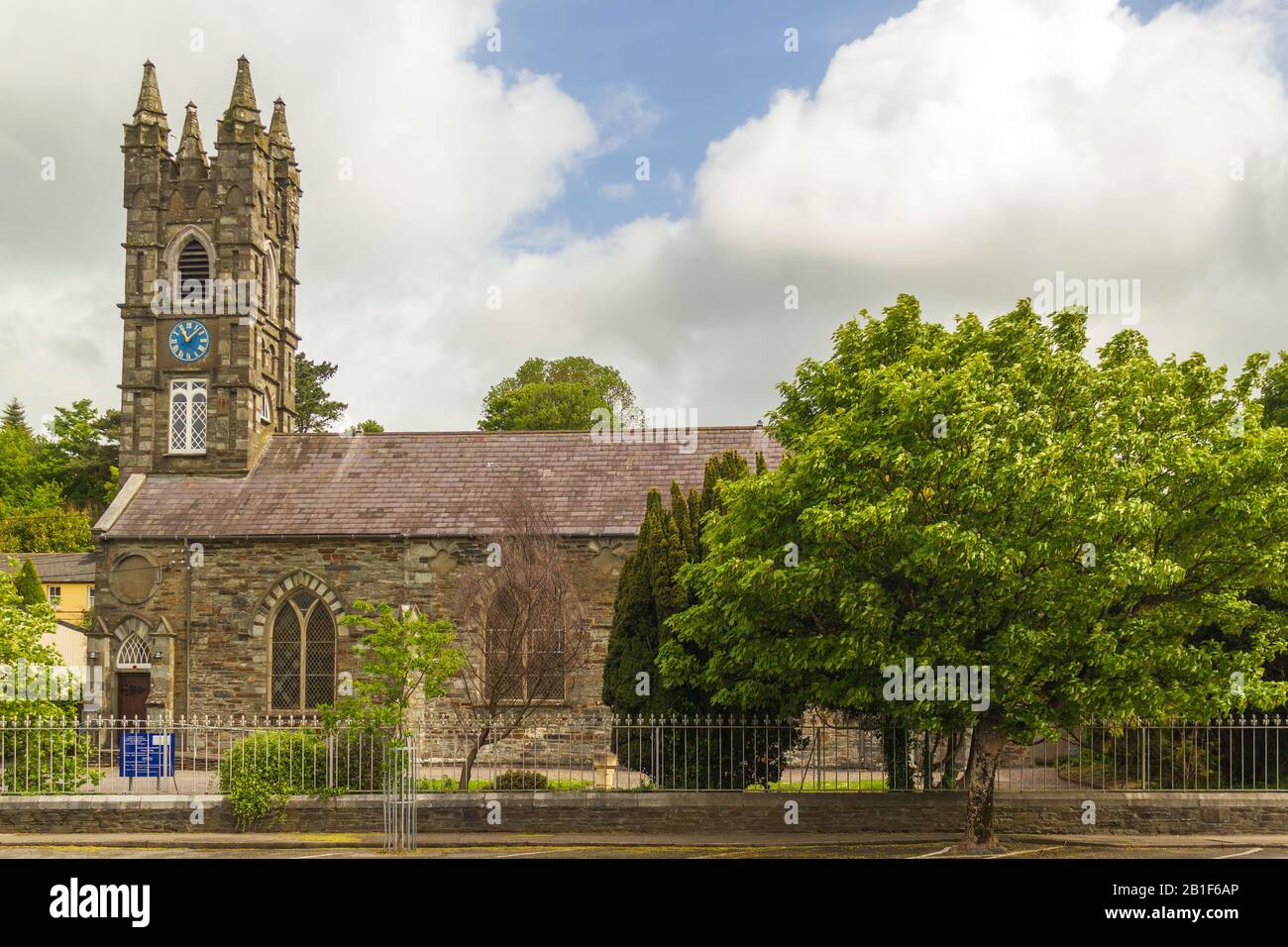 Image of an old Irish style designed church in Bantry, County Cork ...