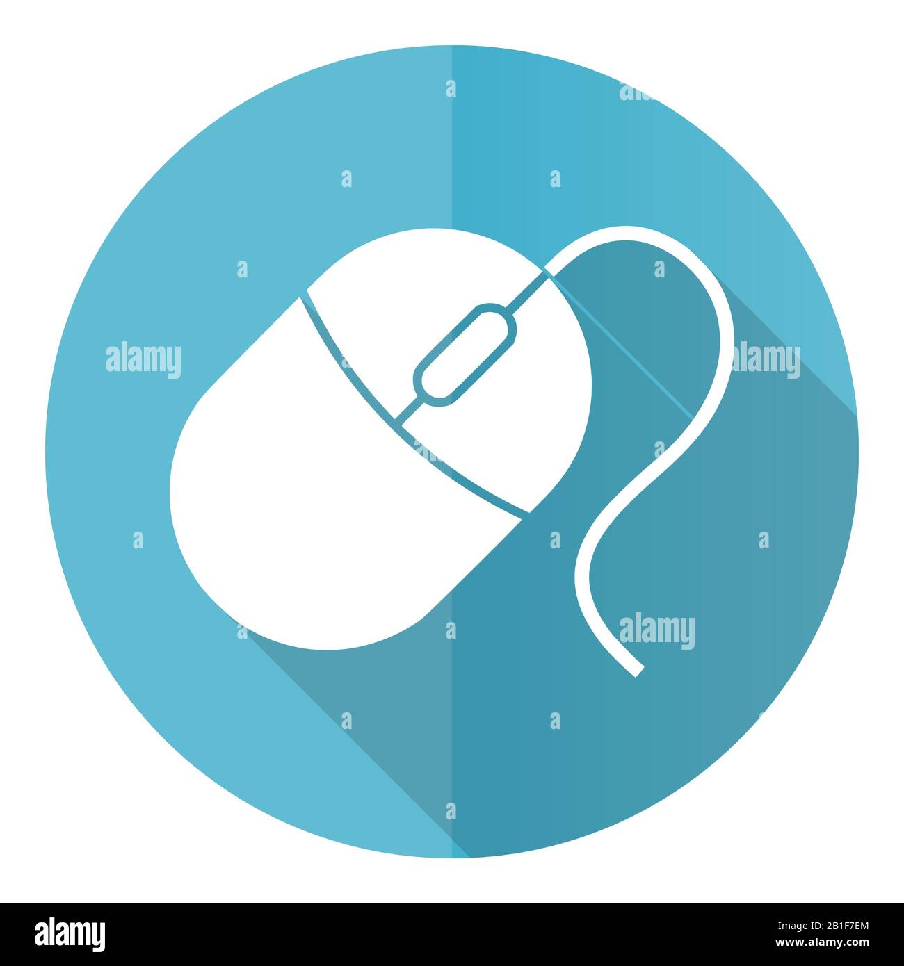 Mouse, computer flat design vector icon, concept illustration Stock ...