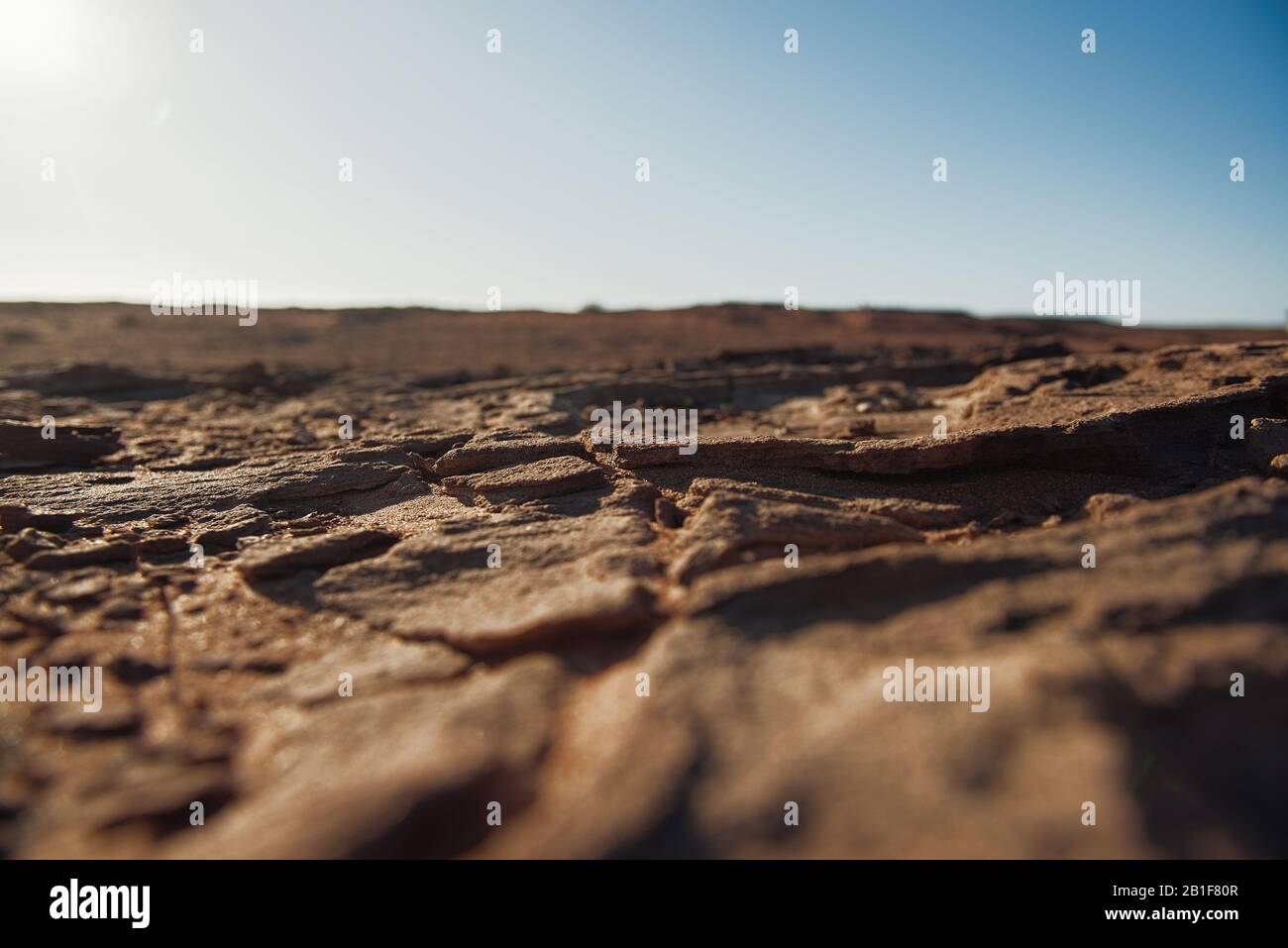 Ancient natural sandstone formations with colorful layers in Africa ...