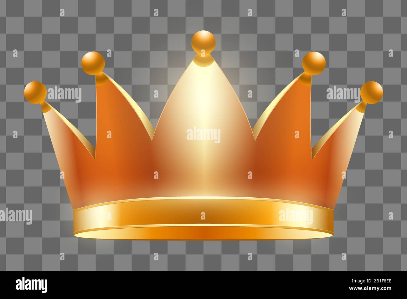 Gold royal Crown Vector Illustration Stock Vector Image & Art - Alamy
