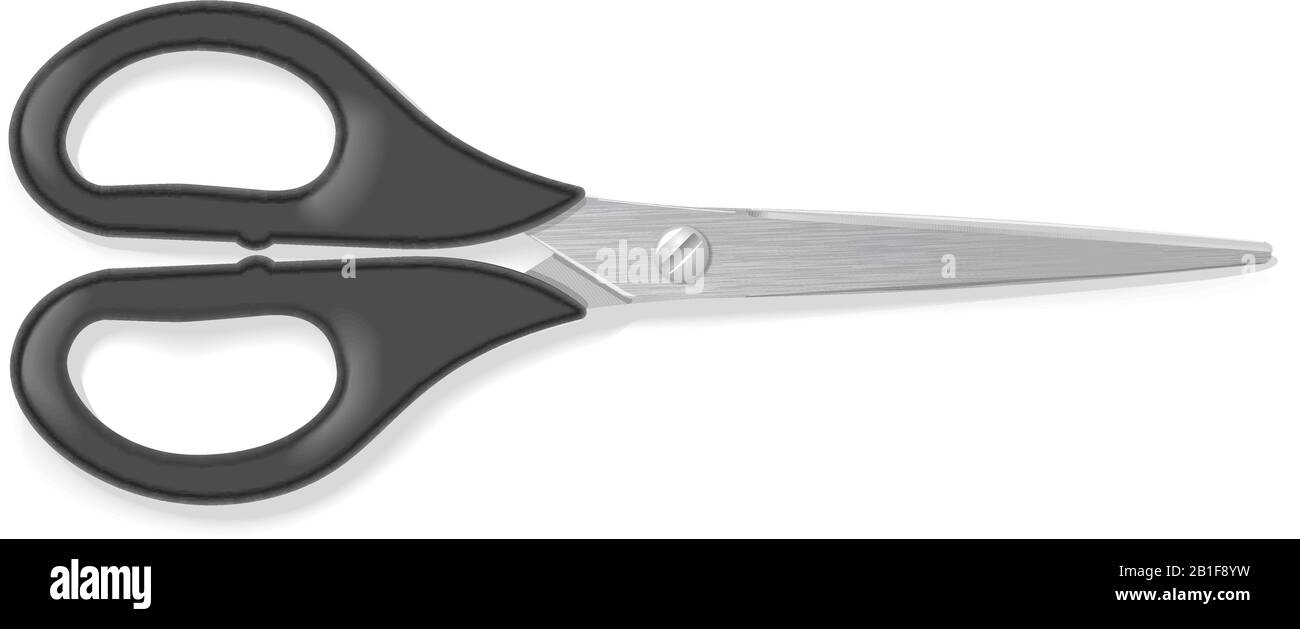 Professional scissors black handles hi-res stock photography and images ...