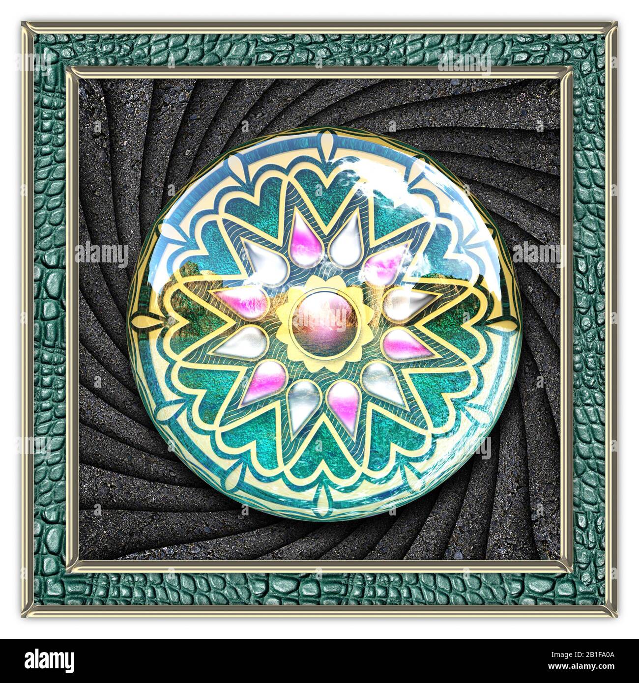 Very colorful floor tile Cut Out Stock Images & Pictures - Alamy