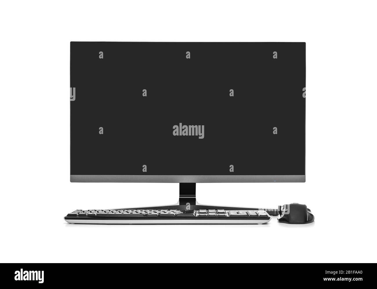 Desktop PC on white background Stock Photo - Alamy
