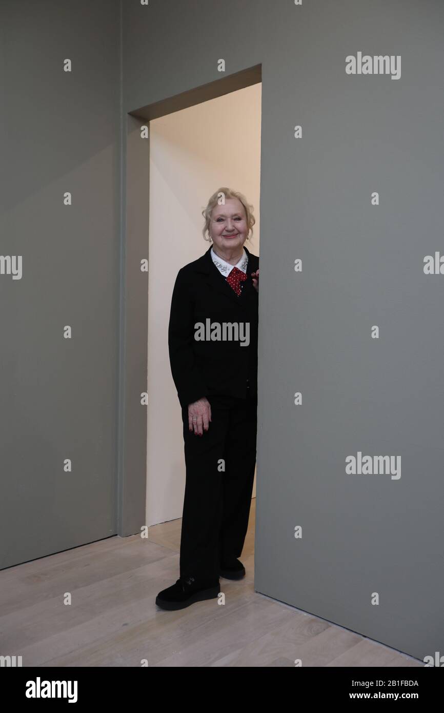 Celia Birtwell David Hockney's long time muse poses for photographers ...