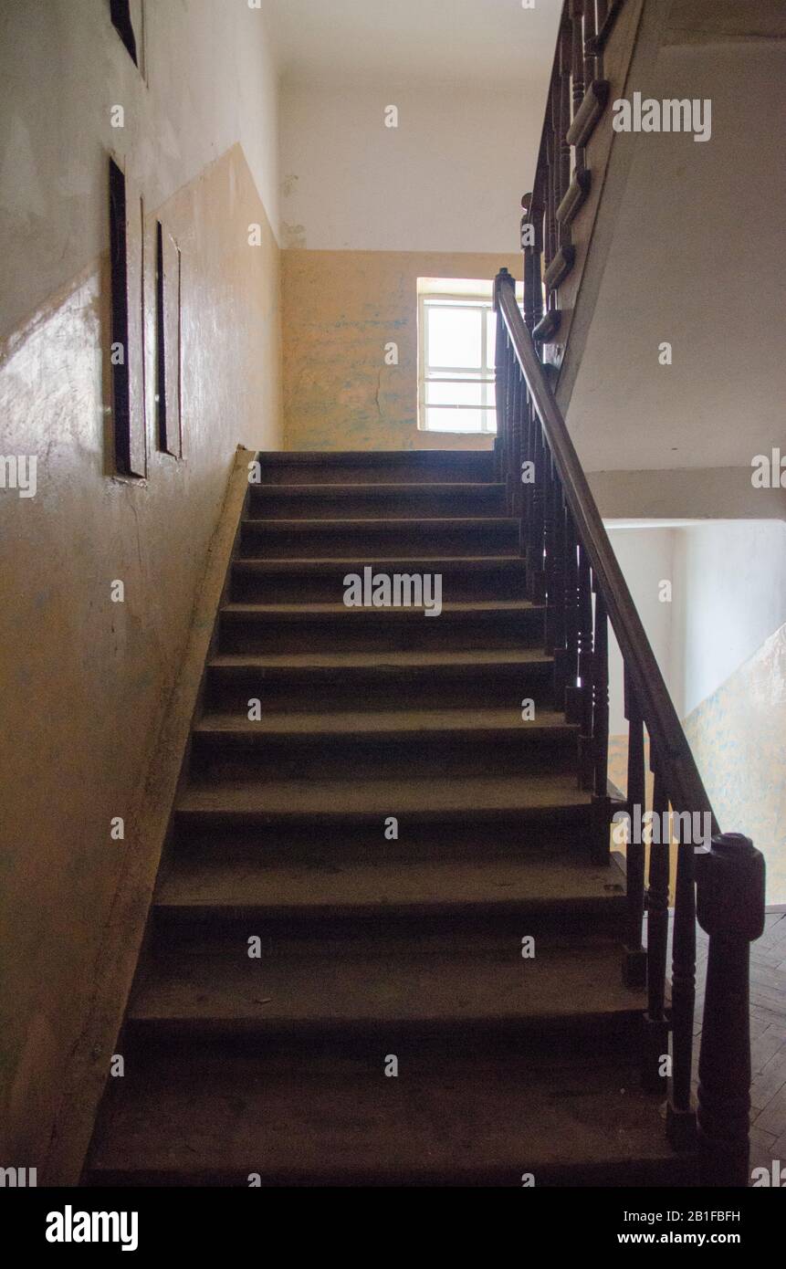 Antique Old Staircase Stock Photo - Alamy