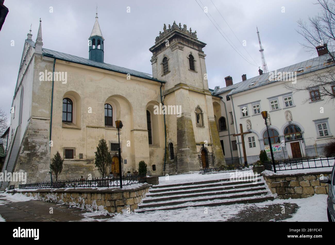 Historical Buildings in Lviv Stock Photo - Alamy