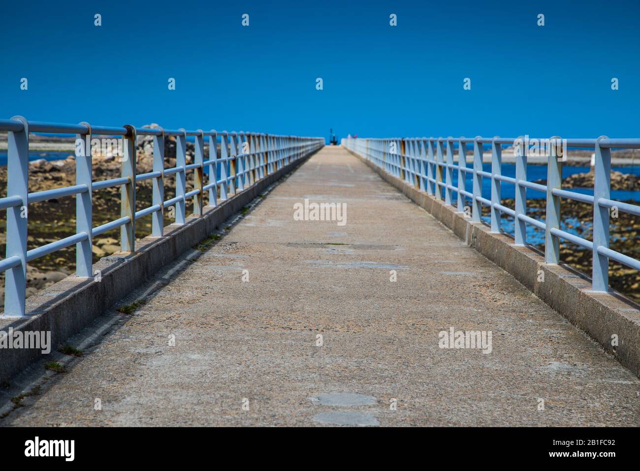 Roscoff infinity footbridge Stock Photo - Alamy