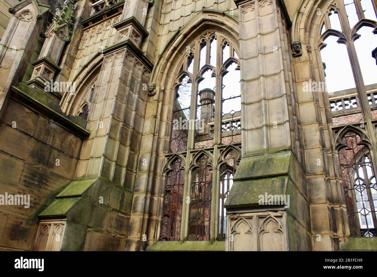 st lukes bombed out church in liverpool england UK Stock Photo - Alamy
