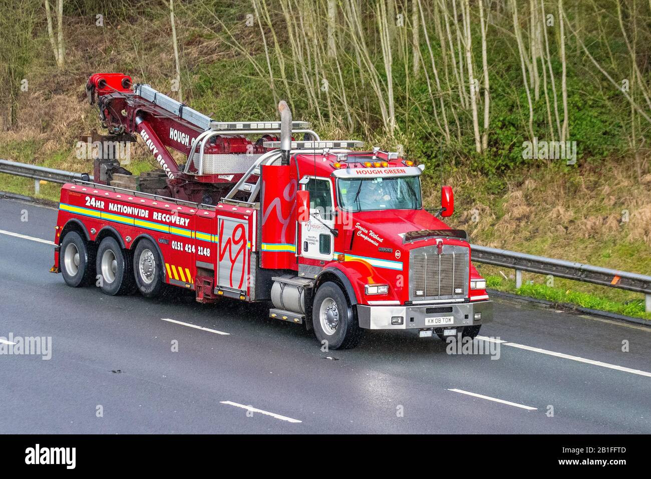 HOUGH GREEN 2008 American truck Kenworth Wrecker Recovery Truck; 24hr ...