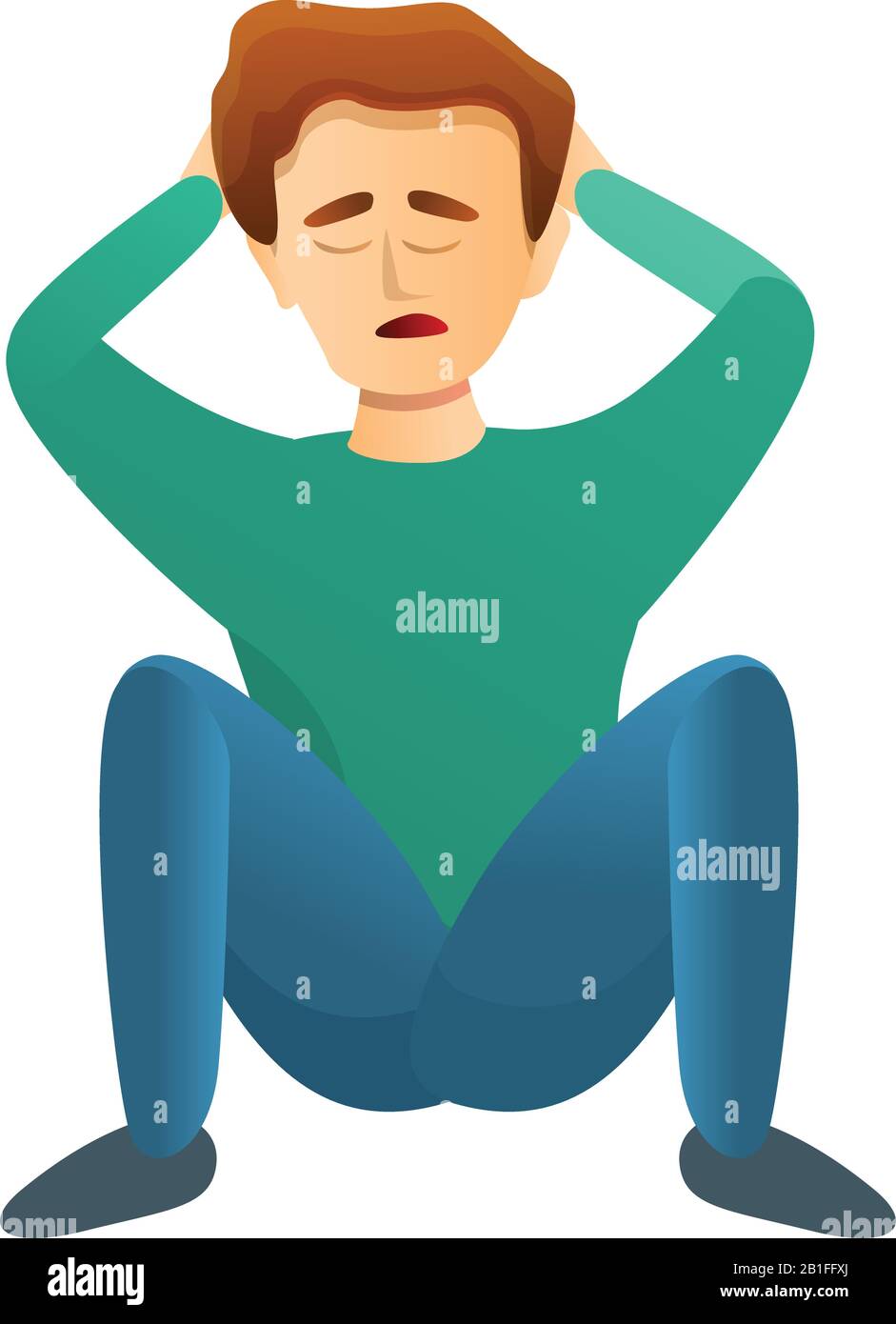 Loneliness person icon. Cartoon of loneliness person vector icon for ...