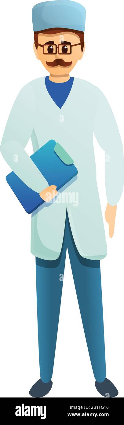 Mental hospital doctor icon. Cartoon of mental hospital doctor vector ...