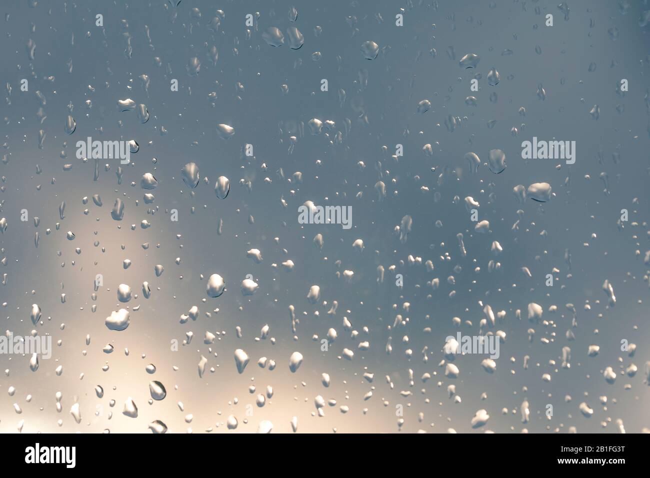 Water drops on a window pane, Abstract background. Graphic sources ...